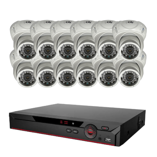16CH DVR 5M Dome Camera Kit (8/12/16) | IntekBox