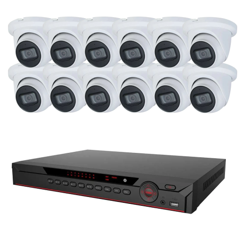 16CH NVR-PRO 4K Dome Camera Kit (8/12/16) | IntekBox